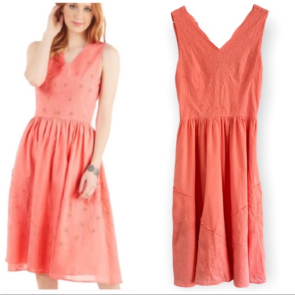 Modcloth | Dresses | Bea Dot By Modcloth Follow Glee Eyelet Dress Xs ...